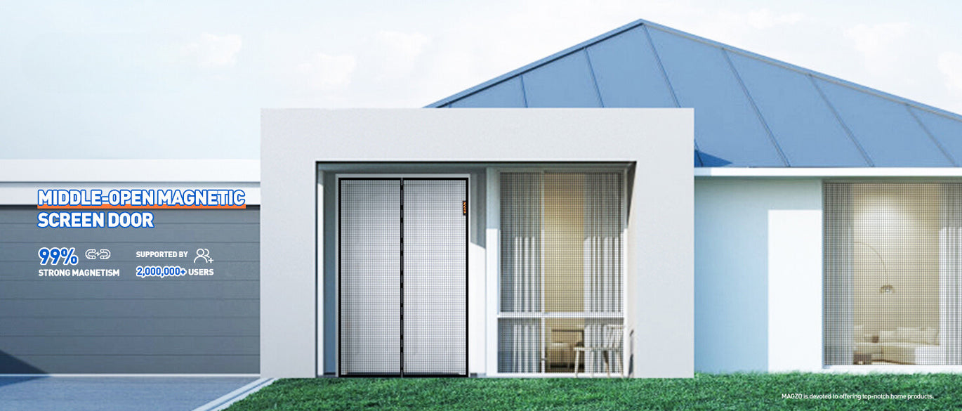 Custom Magnetic Screen Door | Magnetic Fly Screen – MAGZO